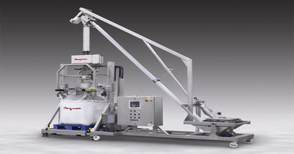 Mobile Bulk Bag Filling System with Metal Detection, Feeder