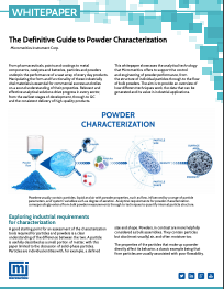 The Definitive Guide to Powder Characterization