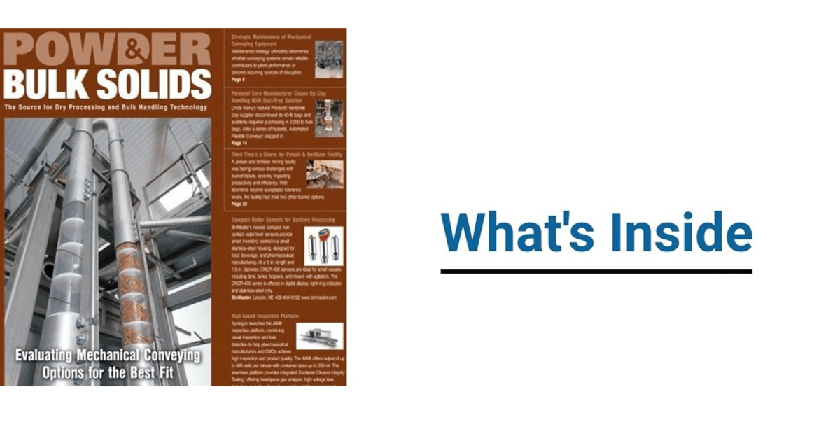 Powder & Bulk Solids April Magazine Sneak Peek