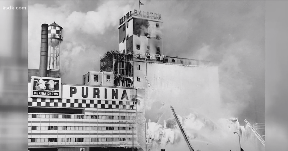 Vintage News Footage of Grain Dust Explosion