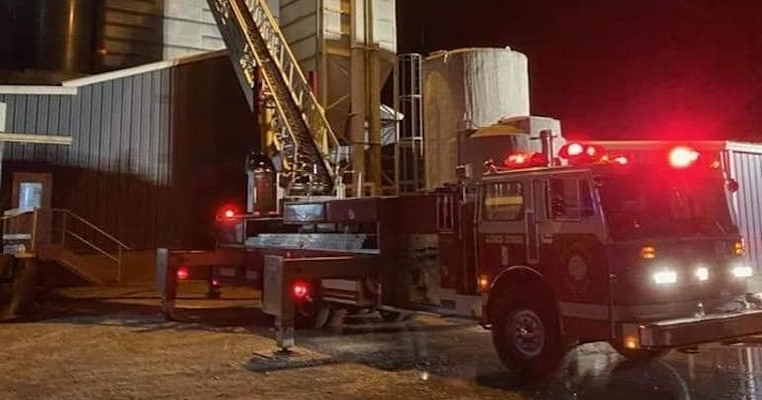 Crews Respond to Hopper Fire at Indiana Feed Mill