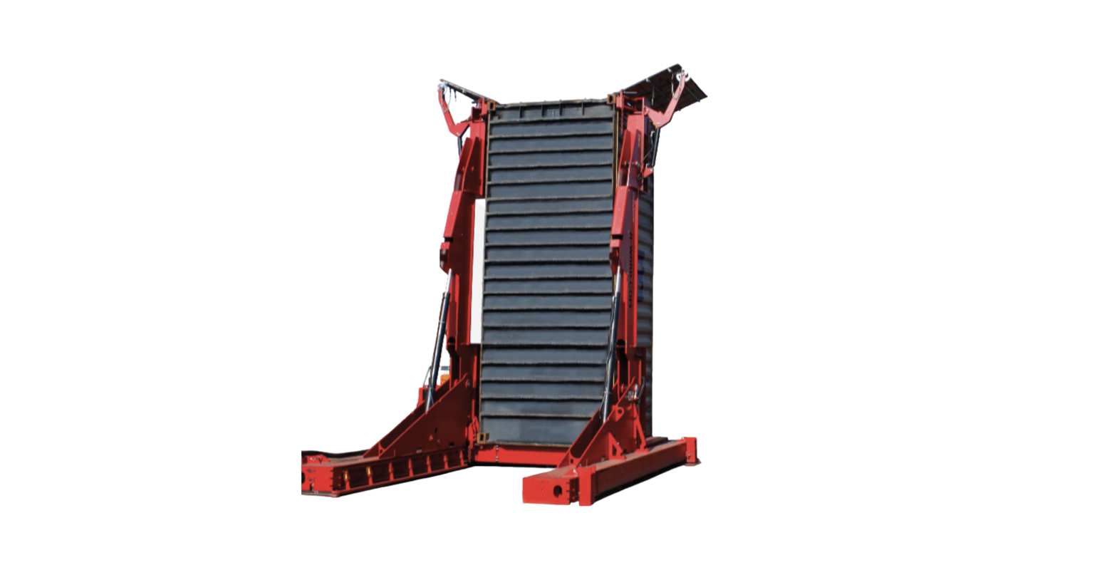 Shipping Container Tilter Increases Efficiency