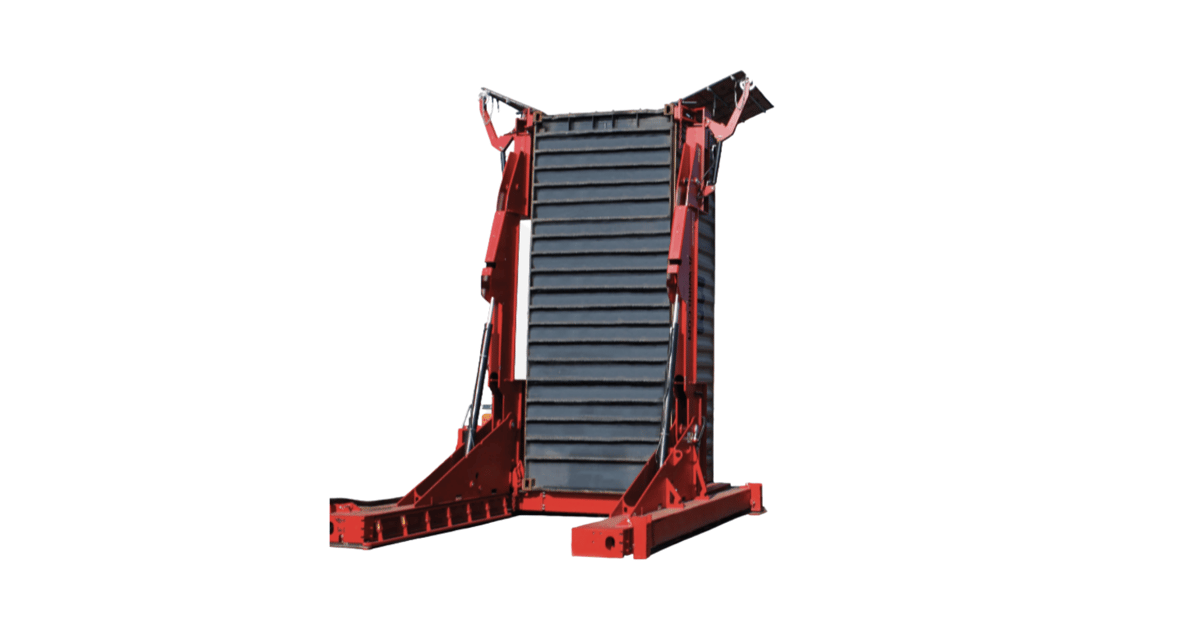 Shipping Container Tilter Increases Efficiency