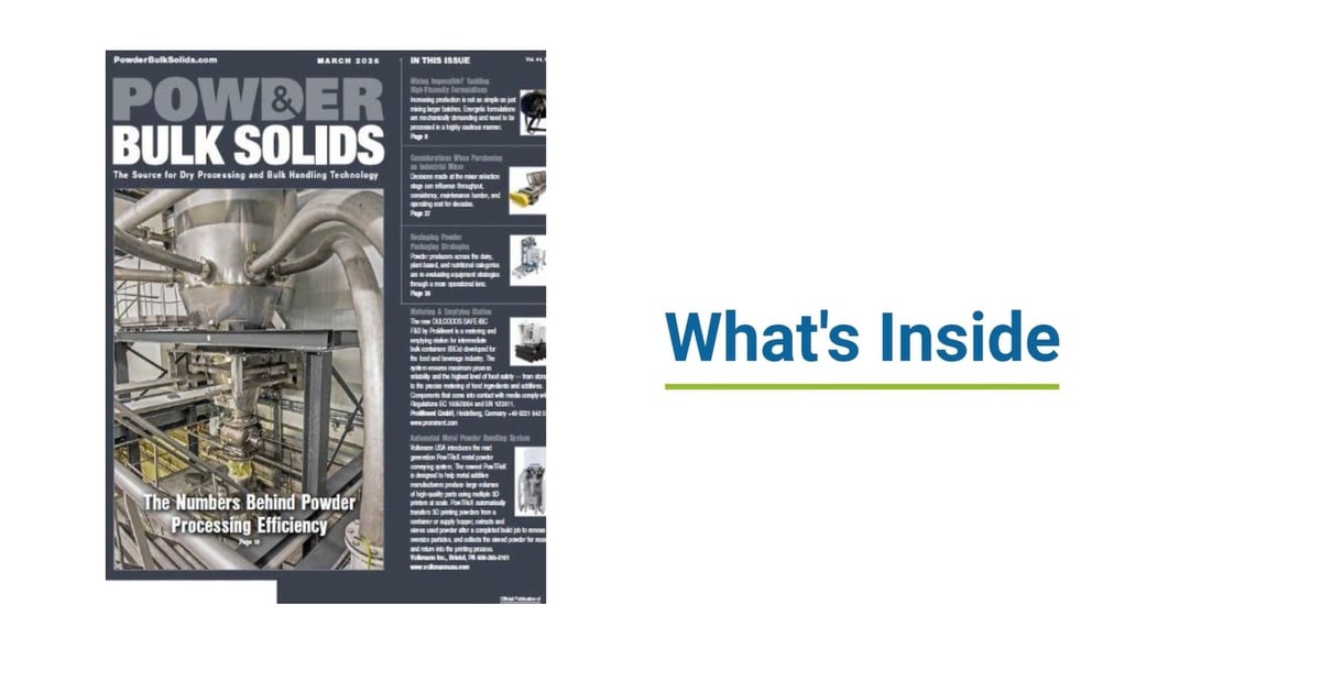 Powder & Bulk Solids Magazine March Sneak Peek