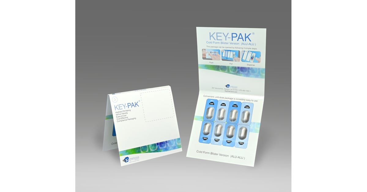 Keystone Introduces F=1 Child-Resistant Blister Card