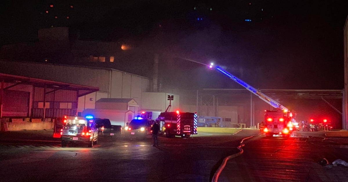 Large Plastics Plant Fire Forces Evacuations