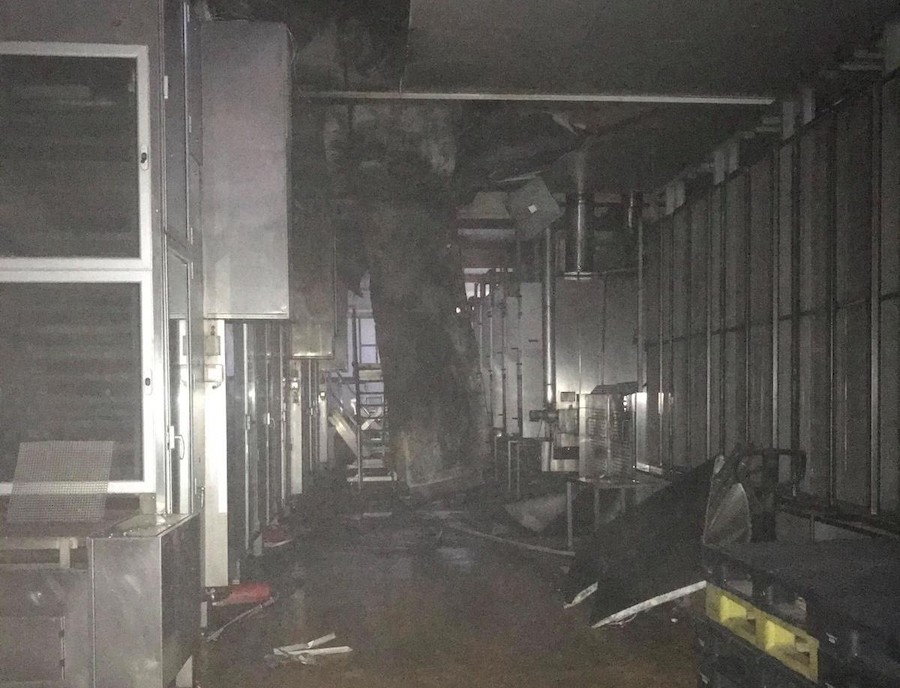 Massive Blaze Destroys Commercial Bakery