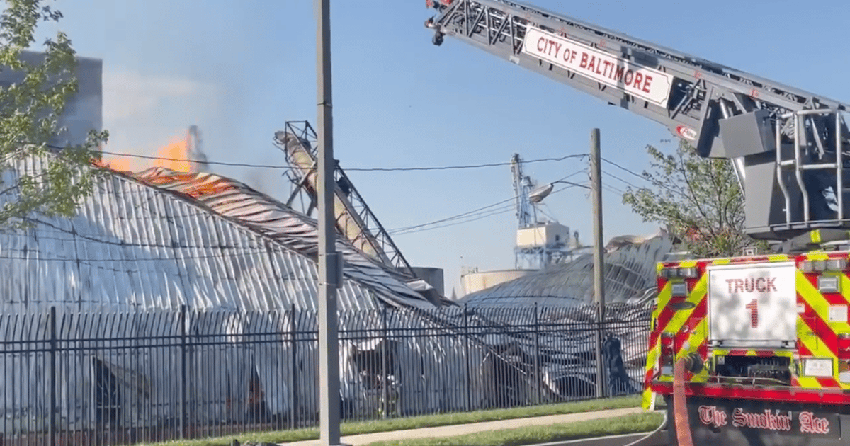 Shocking Images Show Massive Fire at Domino Sugar Plant