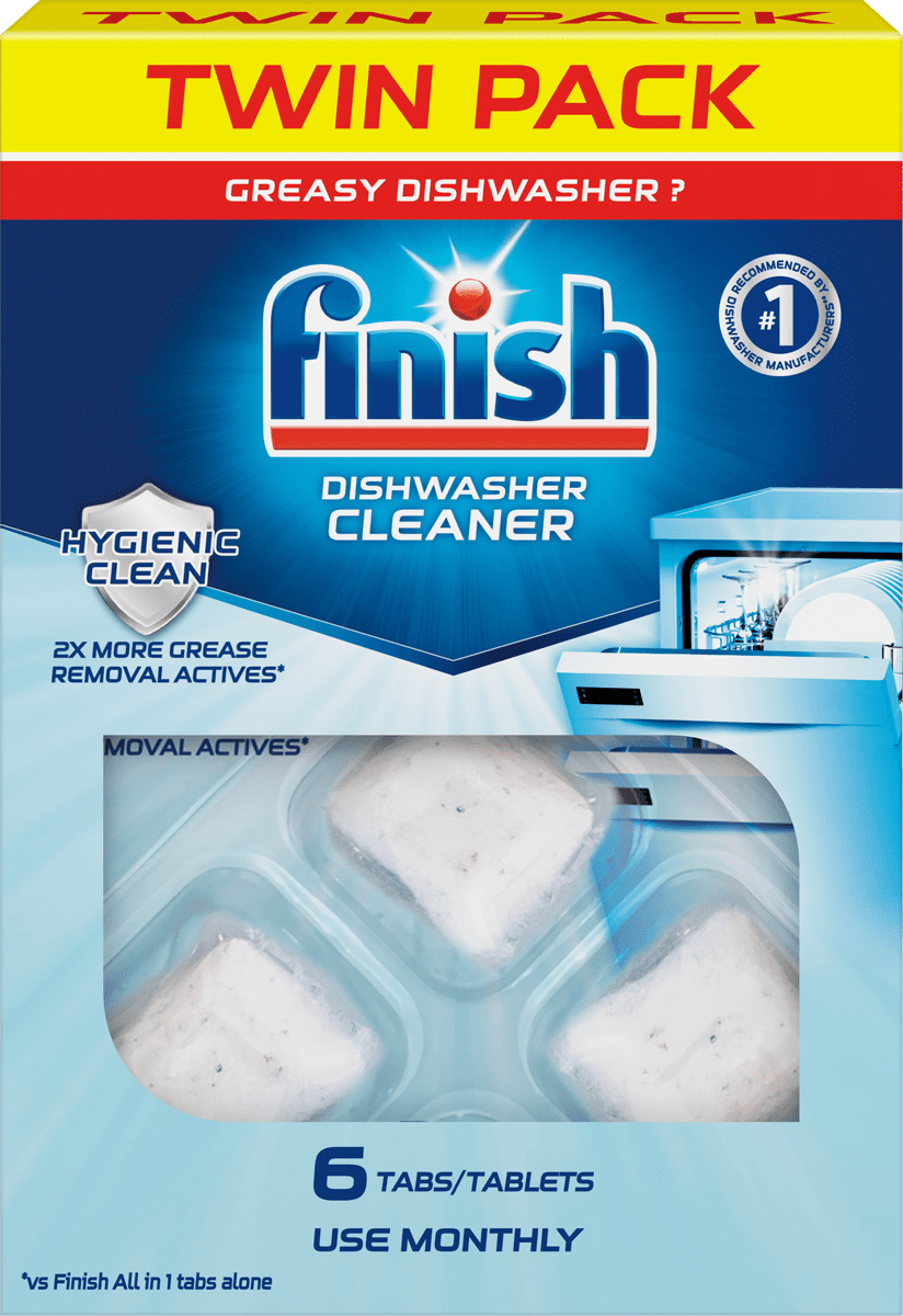 Finish® Dishwasher Cleaner 6 Pack | Finish® AU