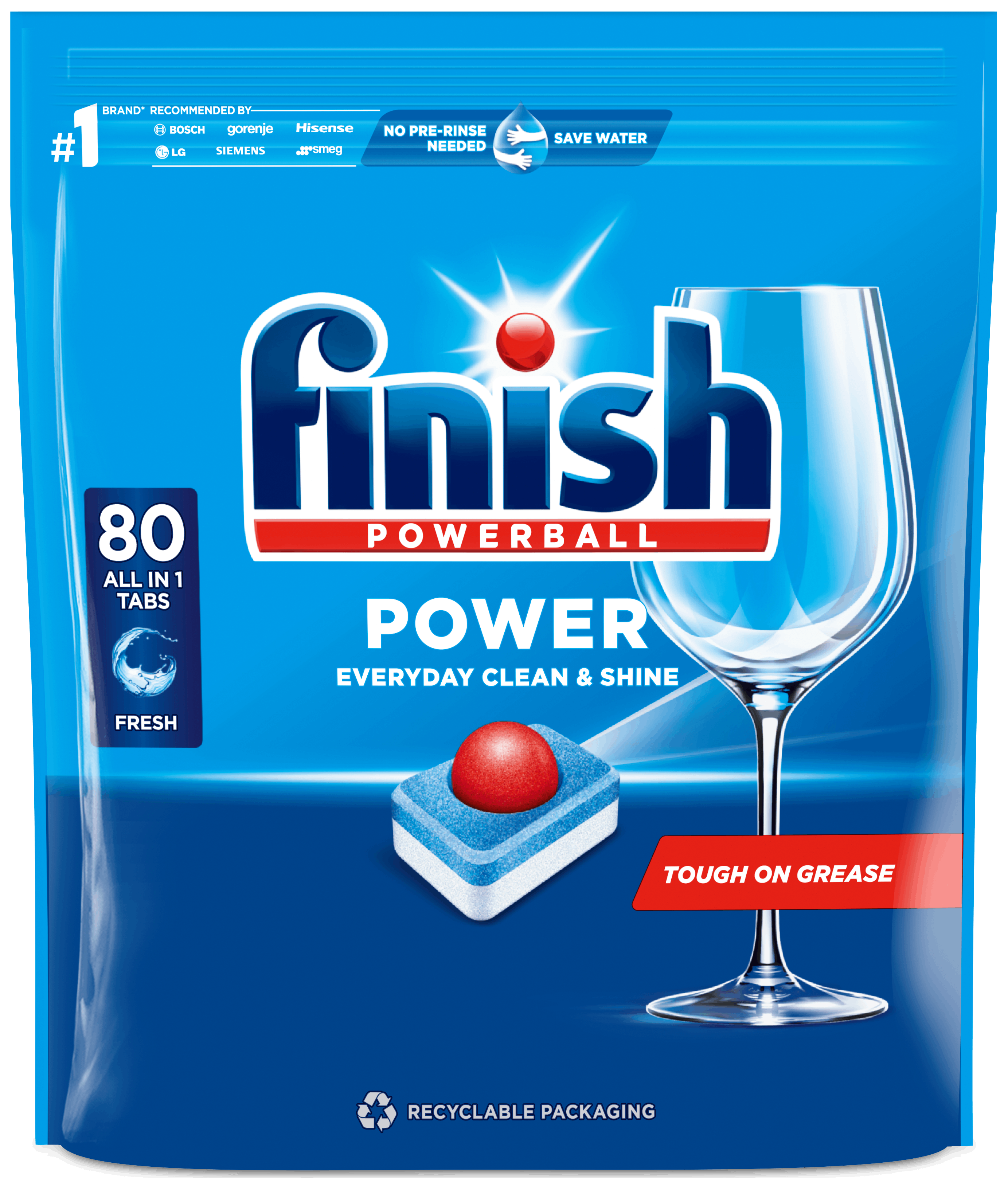 Finish Power All in 1 riadu80 ks regular | Finish® SK