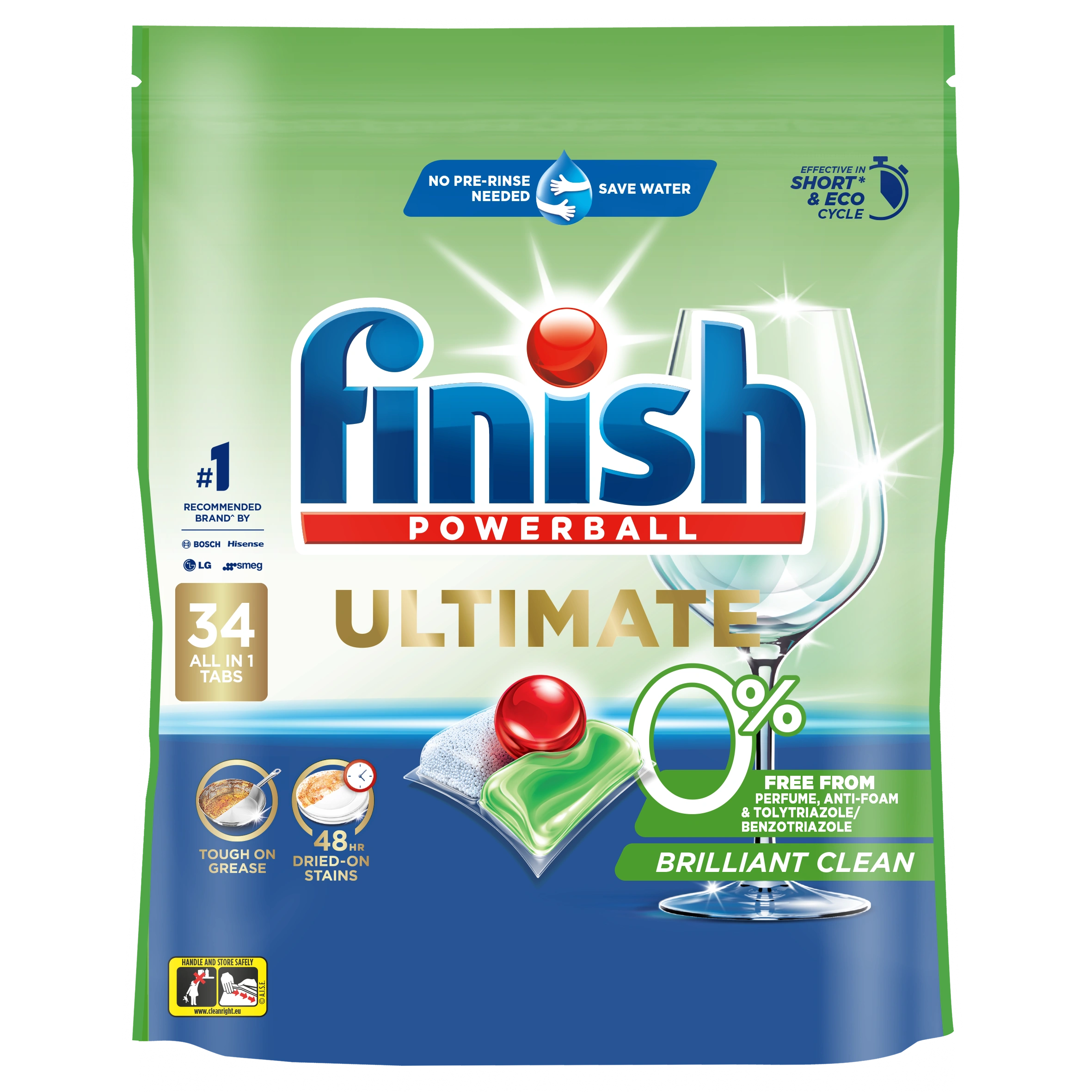 Finish Ultimate 0% Dishwashing Tablets | Finish® AU