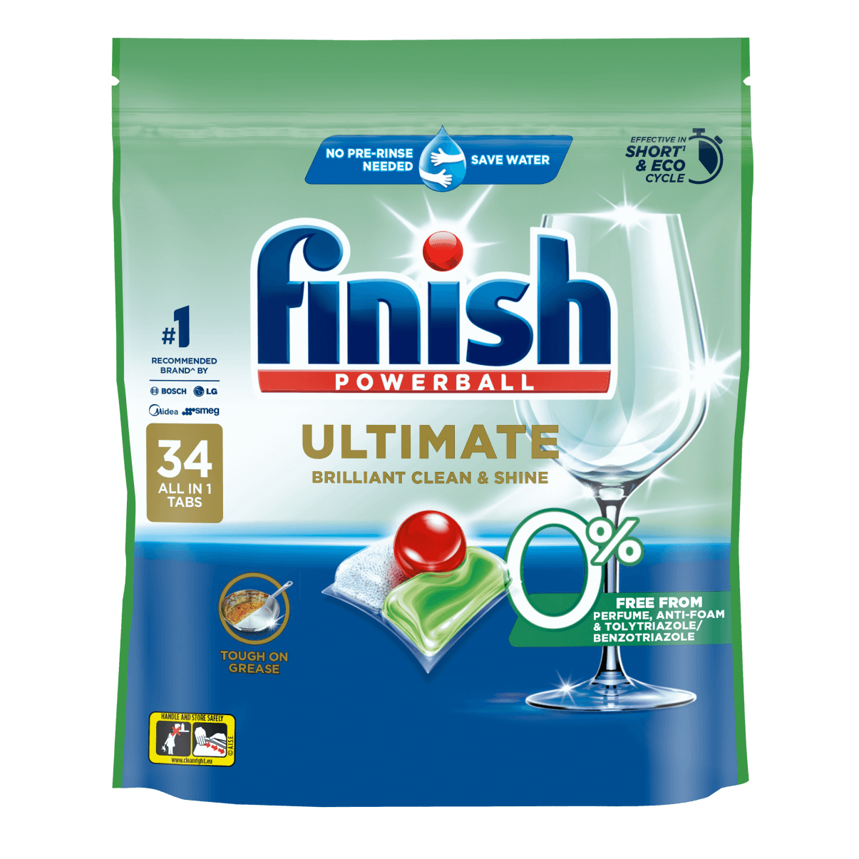 Finish Ultimate 0% Dishwashing Tablets | Finish® AU