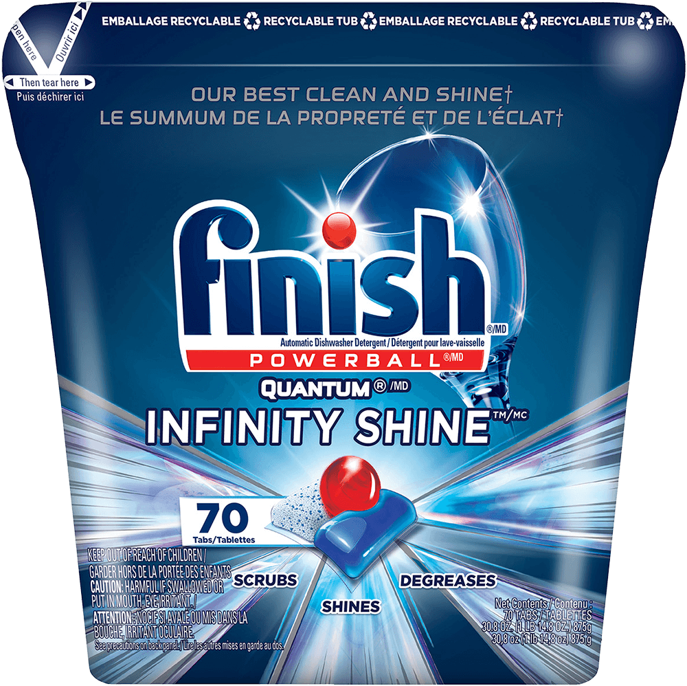 Finishᴹᴰ Quantum Tablettes pour lave-vaisselle 70 Regular | Finish CA