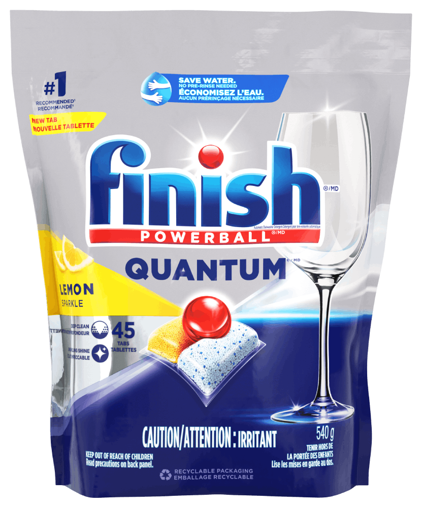 Finish® Quantum Dishwasher Tablets 45 Lemon | Finish CA