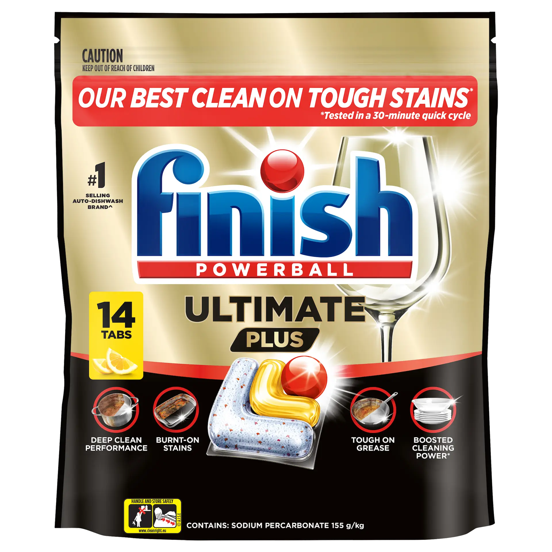 Finish Ultimate Plus Dishwasher Tabs | Finish® AU