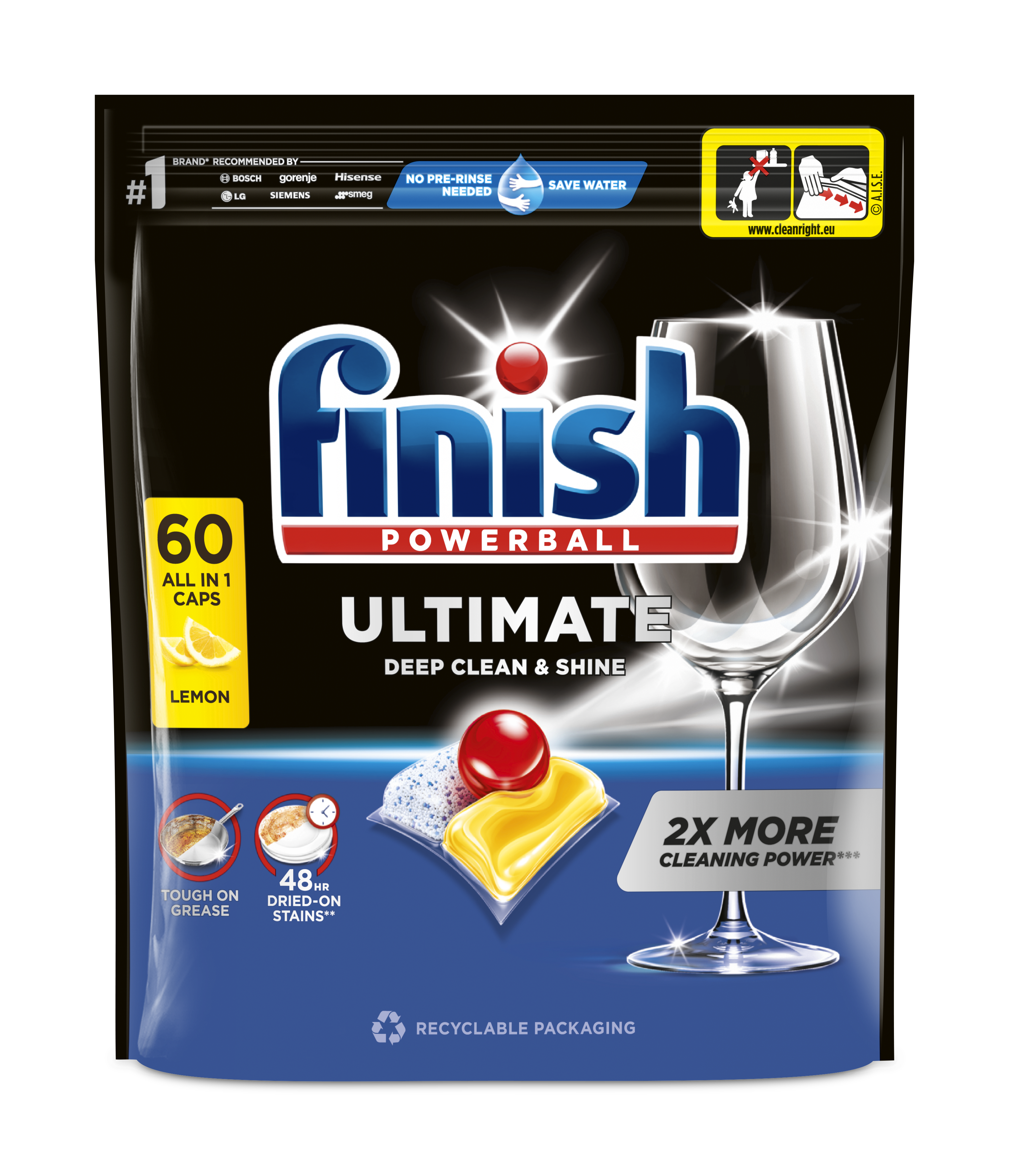 Finish Ultimate All in 1 60 Lemon | Finish® CZ