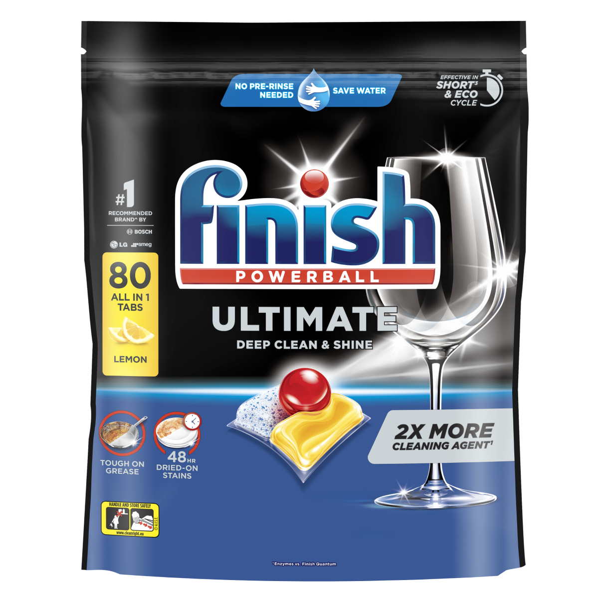 Finish Ultimate All in One 80 Tabs Lemon | Finish® AU