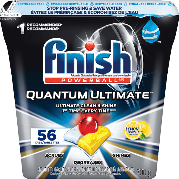 Finish® Quantum Ultimate™ Dishwasher Tablets 56 Lemon | Finish CA
