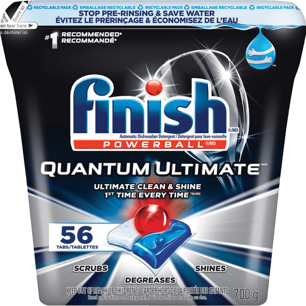 Finish® Quantum Ultimate™ Dishwasher Tablets 56 Regular | Finish CA