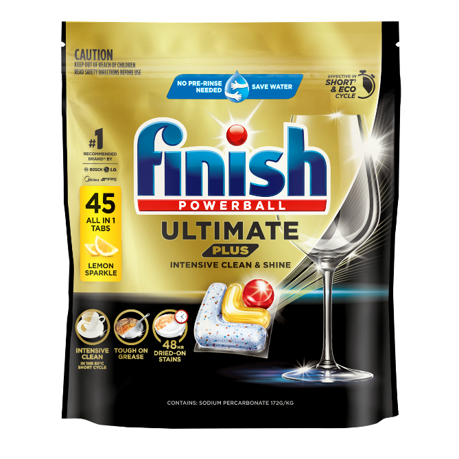 Finish® Ultimate Plus All in One 45 Lemon Sparkle | Finish® NZ