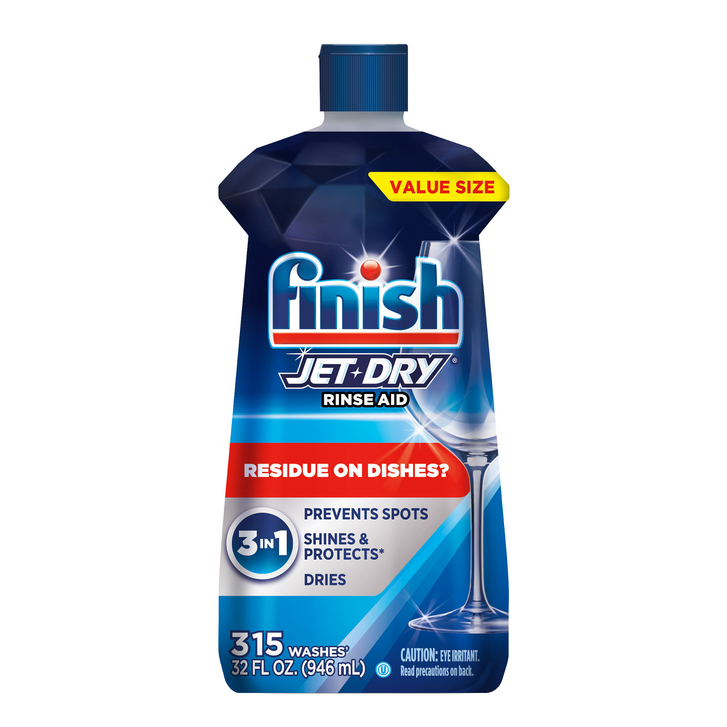 Finish® Jet-Dry 3in1 Dishwasher Rinse Aid 32 Oz | Finish® US