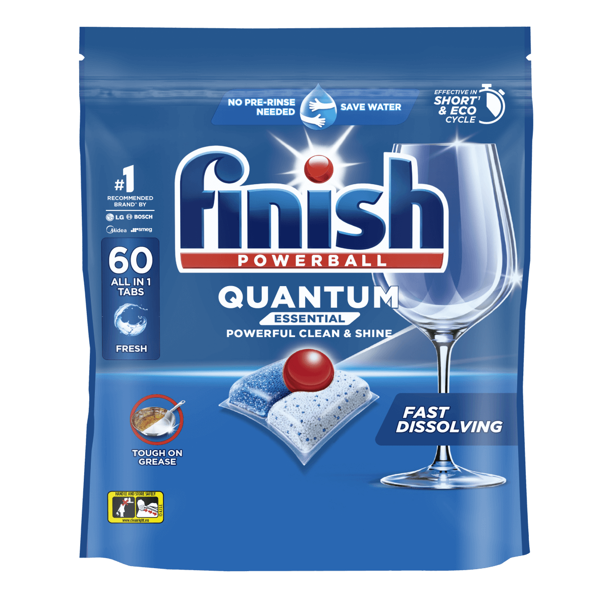 Finish Quantum Essential 60 Tabs Fresh | Finish® AU