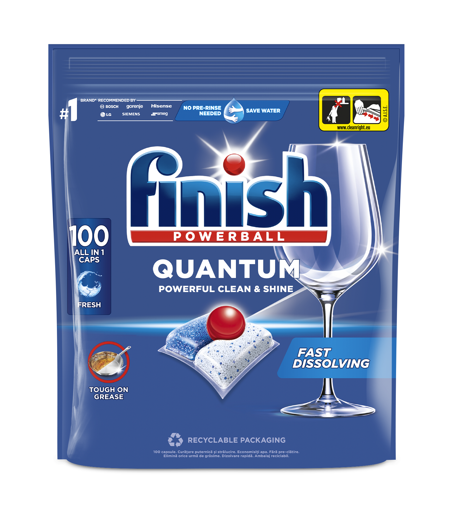 Finish Quantum Fresh, 100 capsule | Finish® RO