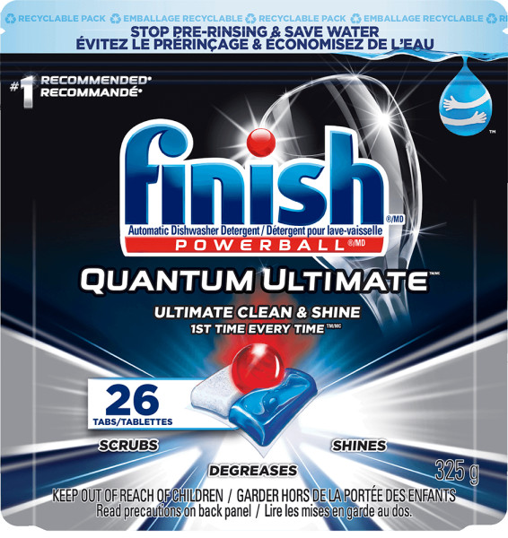 Finish® Quantum Ultimate™ Dishwasher Tablets 26 Regular | Finish® CA