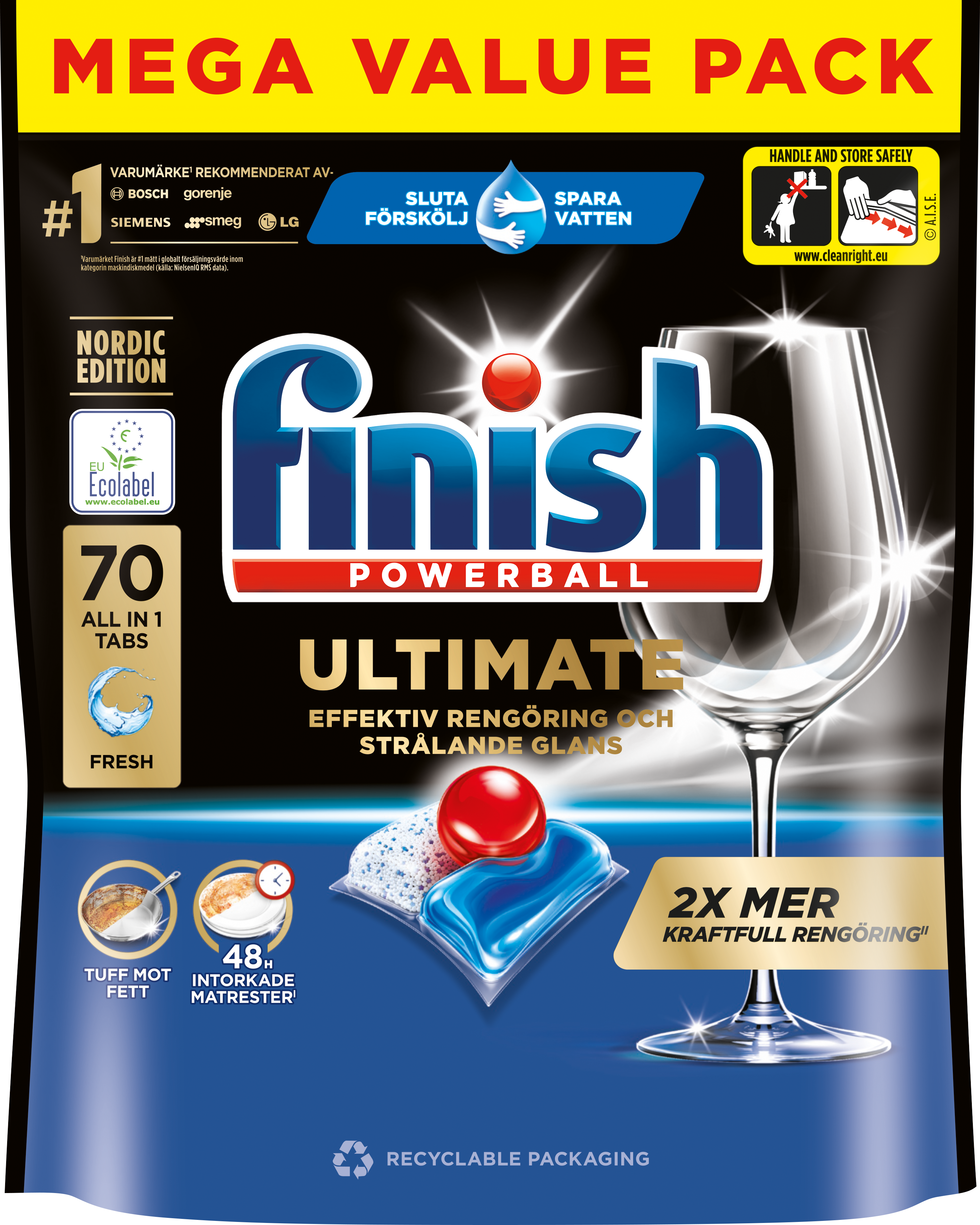 Finish® Ultimate All in 1™ 70 Regular | Finish® SE