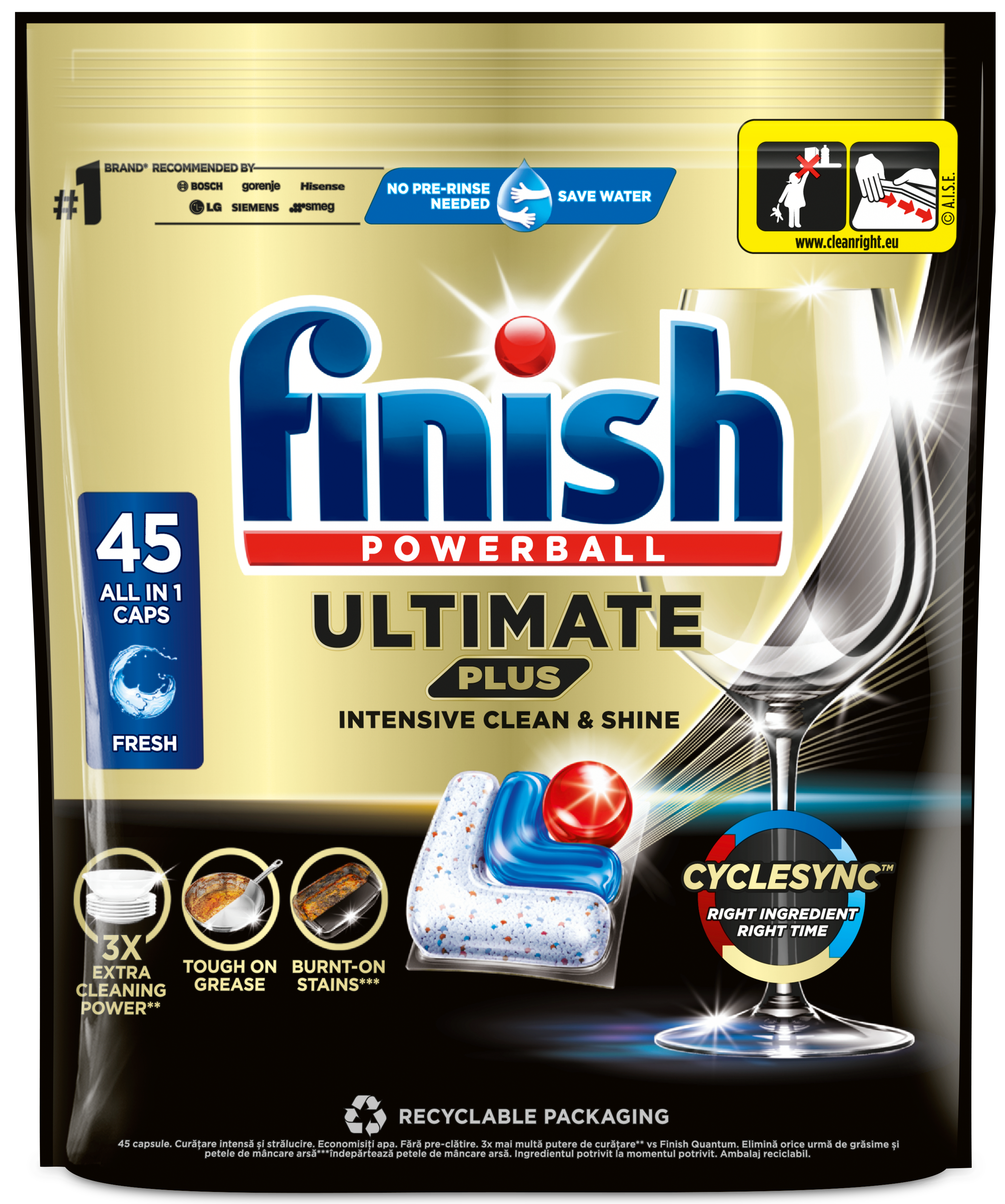 Finish Ultimate All in 1 riadu45 ks regular | Finish® SK