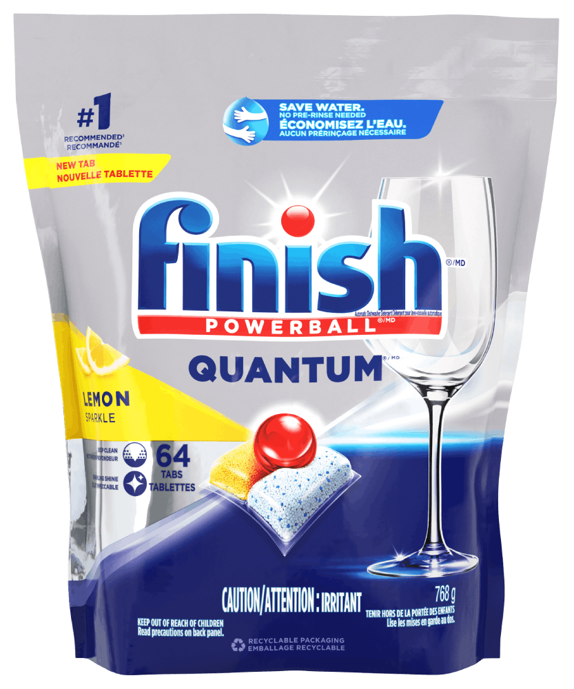 Finish® Quantum Dishwasher Tablets 64 Lemon | Finish CA