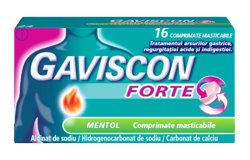 Gaviscon FORTE Mentol Comprimate masticabile | Medicamente | Gaviscon RO