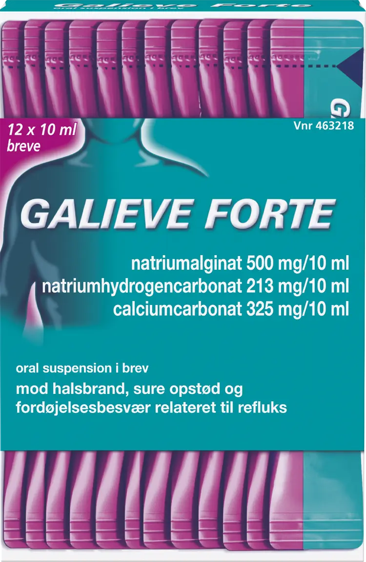 Galieve Forte mod Halsbrand, Sure opstød og Fordøjelsesbesvær | Galieve DK